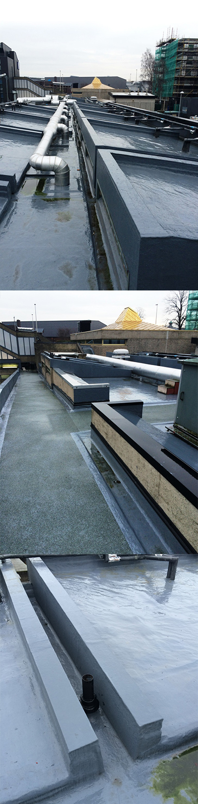 MMPS used the Decothane system to encapsulate the upstands of a raised ...