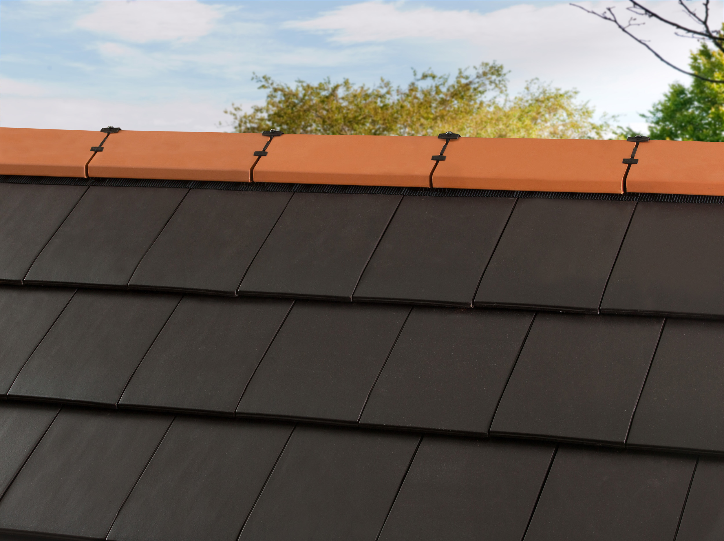 Redland Westminster Slate Universal Angle Ridge Red | Roofing Cladding ...