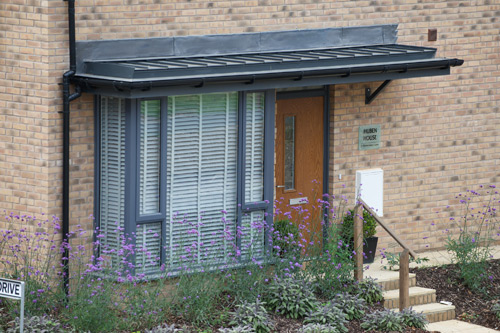 Catnic is used on bespoke porch development | Roofing Cladding ...